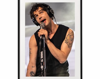Matty Healy Poster | Matty Healy Print \ Matt Healy 1975 Print | 1975 ...