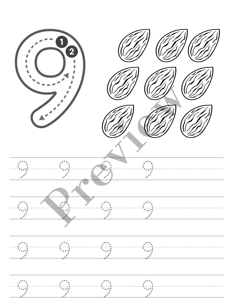 Letter and Number Tracing - Etsy