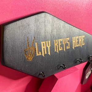 Lay Keys Here Gothic Black Coffin Key Holder - Etsy