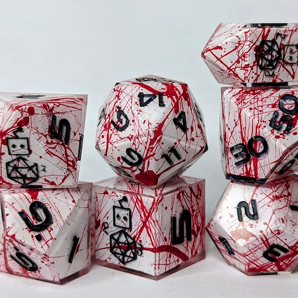 Blood Splatter Dice - Etsy