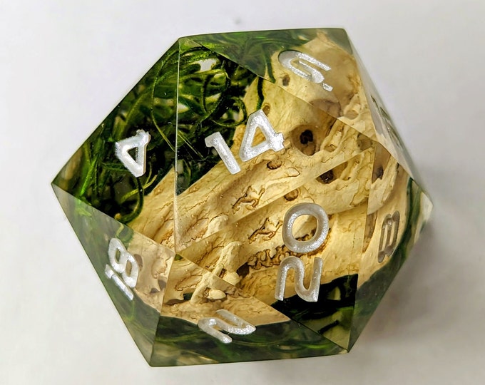 Jumbo D20 Custom Dice Skull of the Boar Handmade Resin Dice for D&D and ...