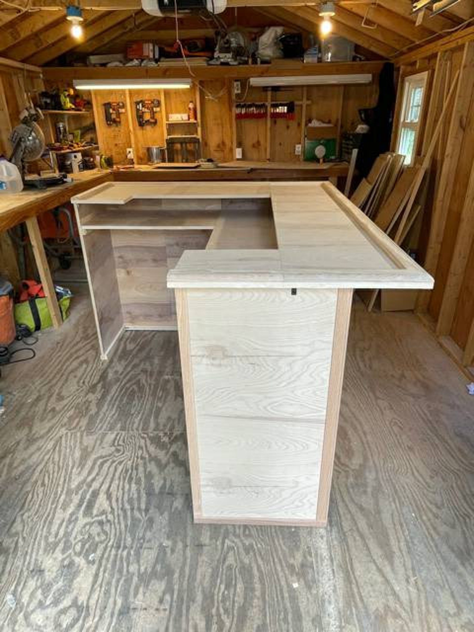 Custom L Shaped Bar Two Tier Top Home / Commerical Bar | Etsy