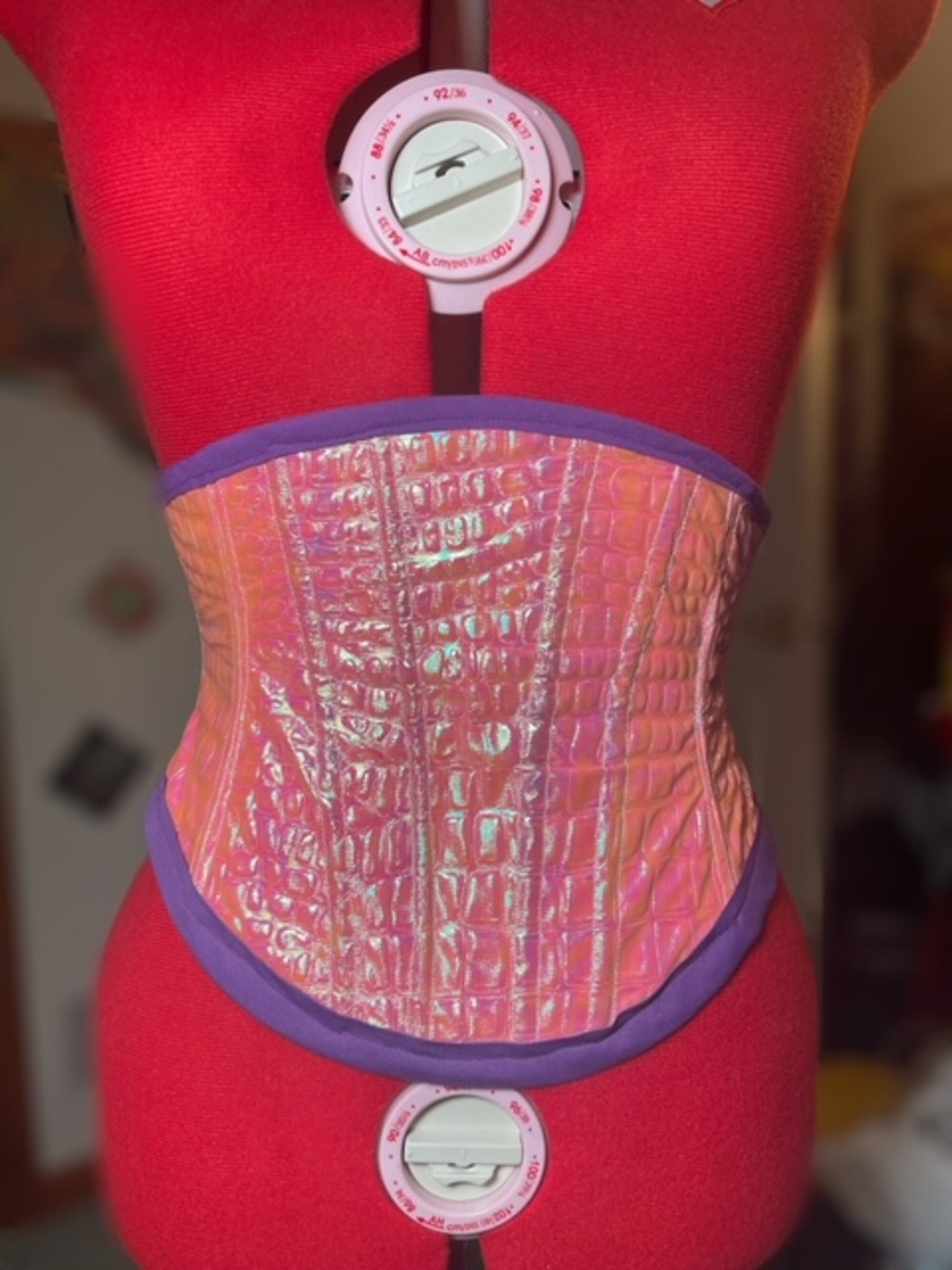 Duo-chrome Snakeskin Corset/corset Belt ALL SIZES - Etsy