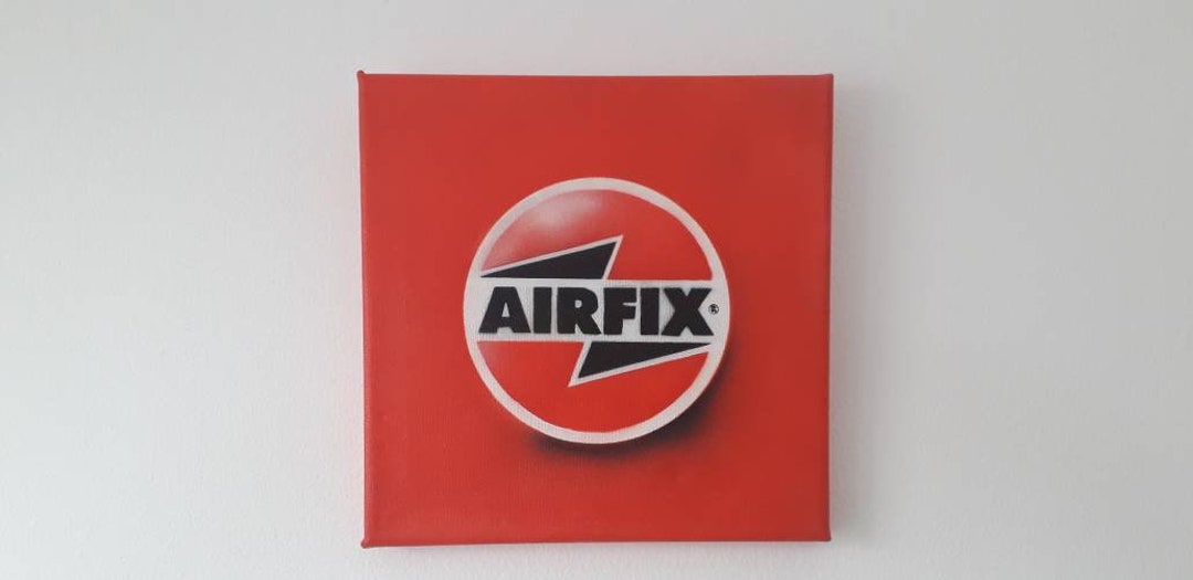Airfix Logo Canvas Hand Painted - Etsy