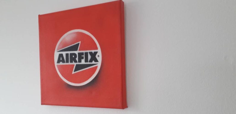 Airfix Logo Canvas Hand Painted | Etsy