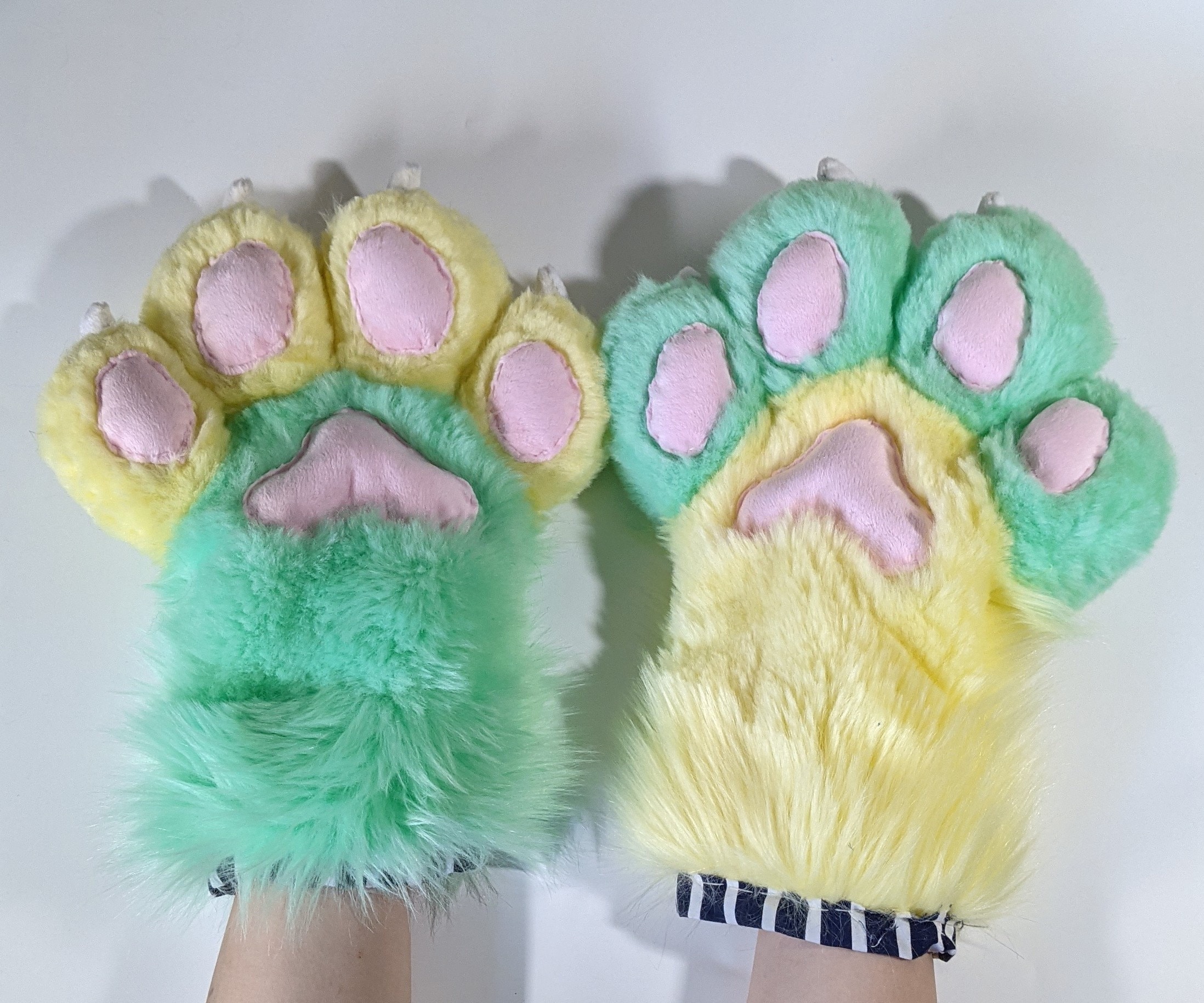Neko Ears Paws Tail Cosplay Furry Set Etsy