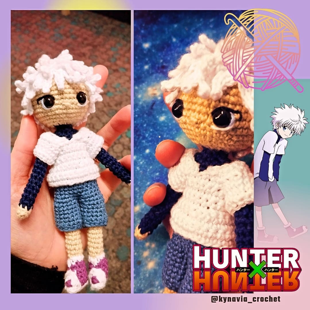 Killua or Killua Doll From Hunter X Hunter in Crochet, Amigurumi - Etsy