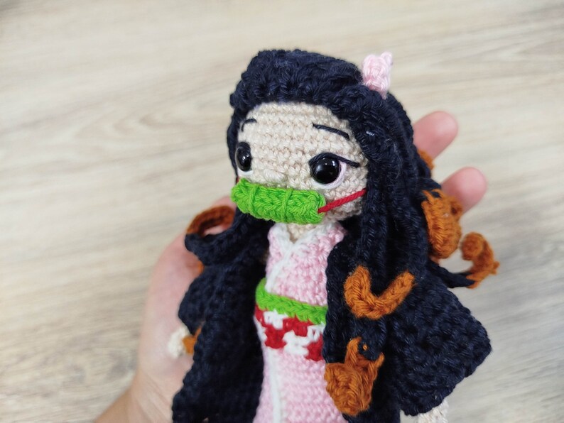 Nezuko Amado Doll demon Slayer in Crochet, Amigurumi - Etsy