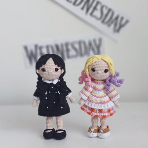 Crochet Wednesday Addams, Amigurumi Wednesday Doll, Handmade Toy - Etsy