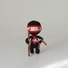 Crochet Ninja Amigurumi Doll Set, Weapons Included - Etsy