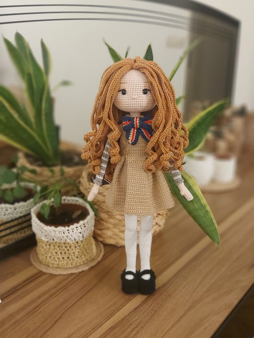 Crochet Megan Doll, Amigurumi Megan,handmade Girl Doll, Horror Film ...