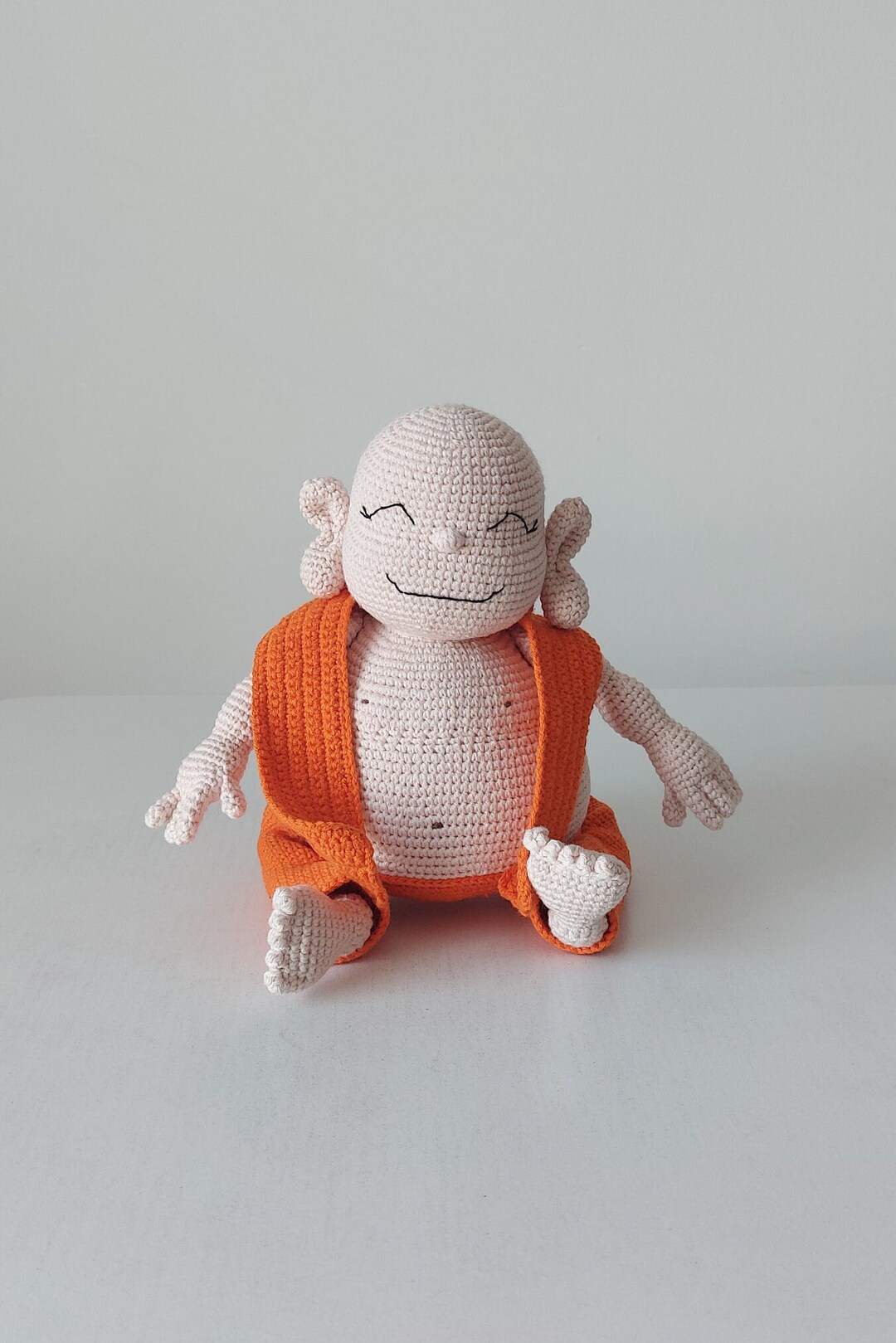 Crochet Buddha Doll, Amigurumi Big Buddha, Happy Monk - Etsy