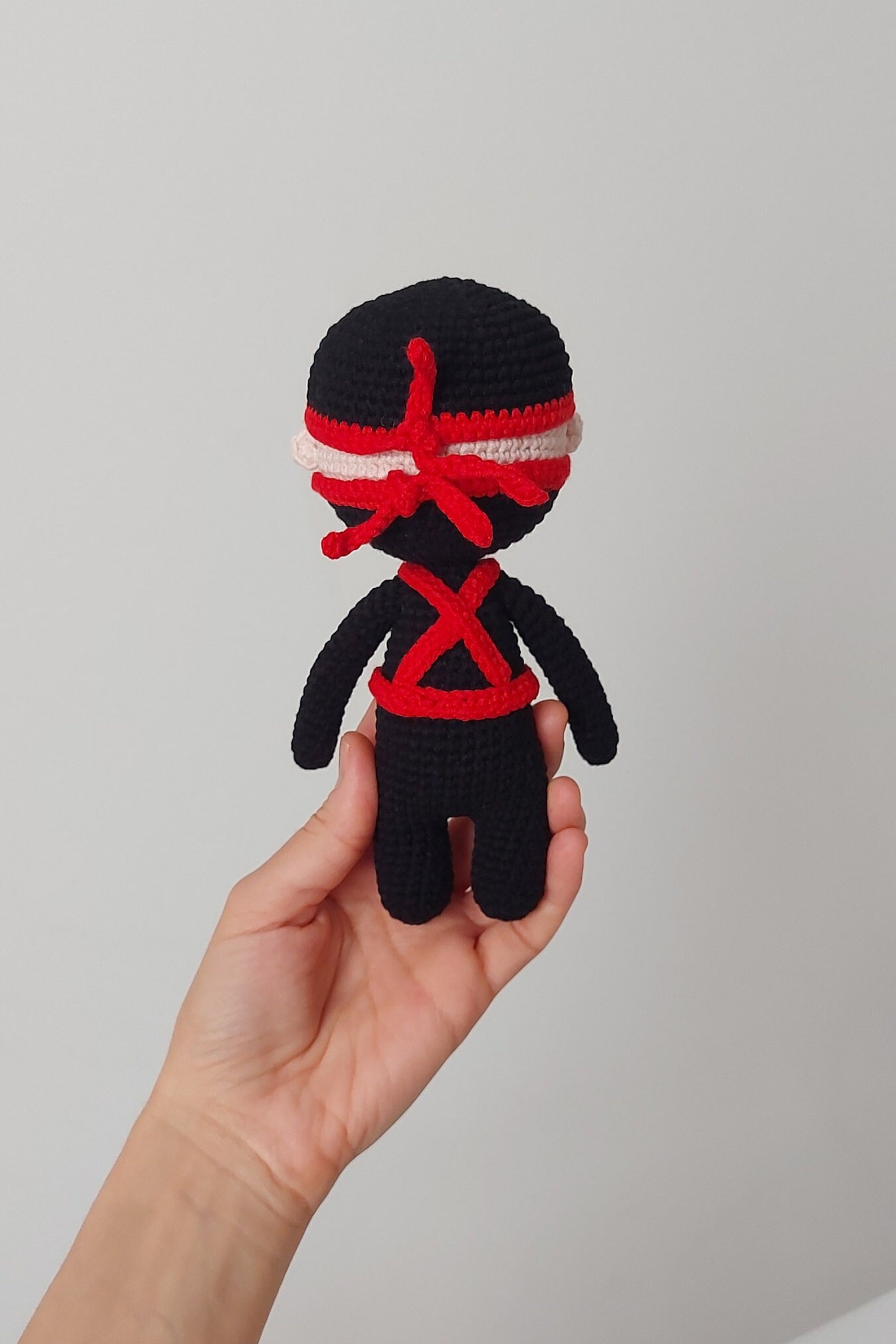 Crochet Ninja Amigurumi Doll Set, Weapons Included - Etsy