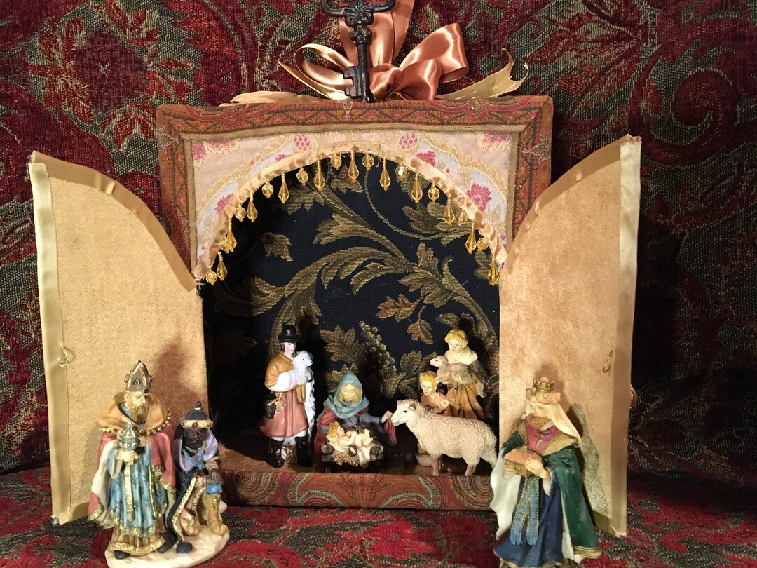 One of a Kind Nativity Creche. Destined to Be a Family Heirloom, Passed ...