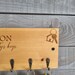 Personalised Engraved Keys Hooks / Key Holder / Key Hook for Wall ...