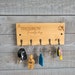 Personalised Engraved Keys Hooks / Key Holder / Key Hook for Wall ...