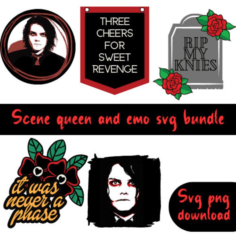 Emo Scenequeen Svg Documenten Voor Plottermachines - Etsy