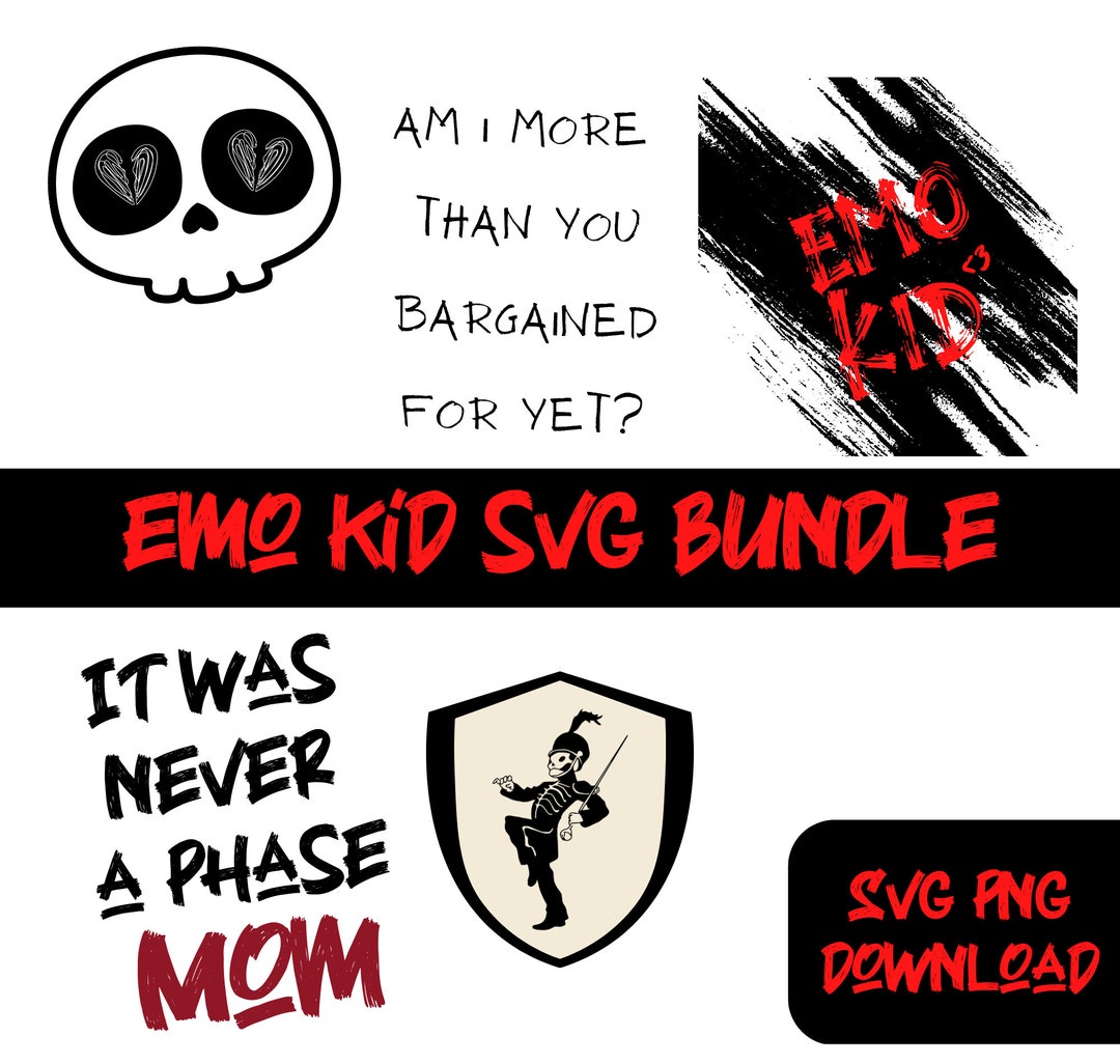 Emo Kid Svg Bundel - Etsy