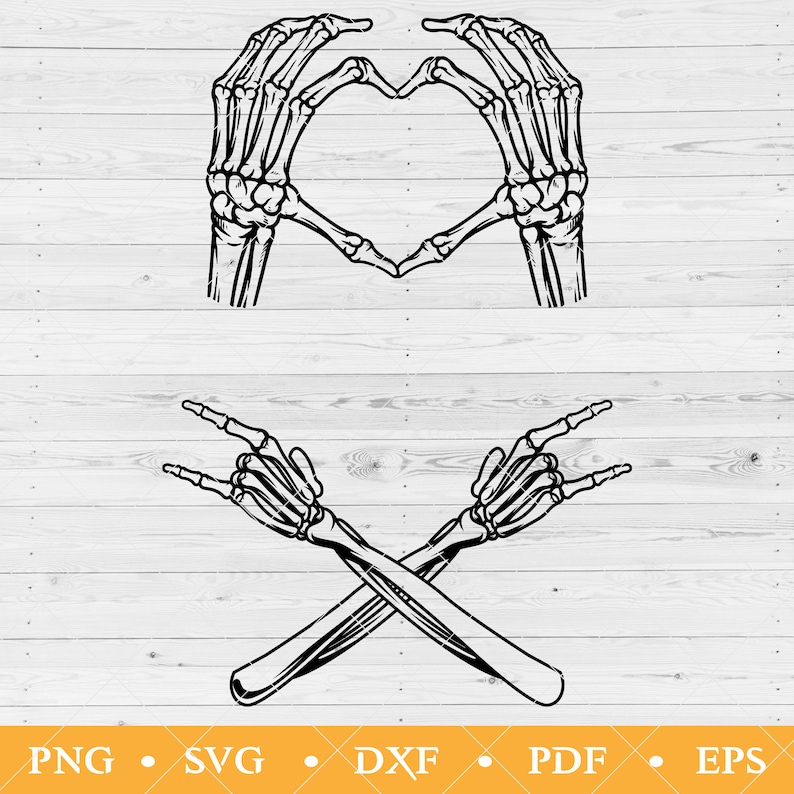 Skeleton Hands Svg Skeleton Svg Skull Skeleton Hand - Etsy