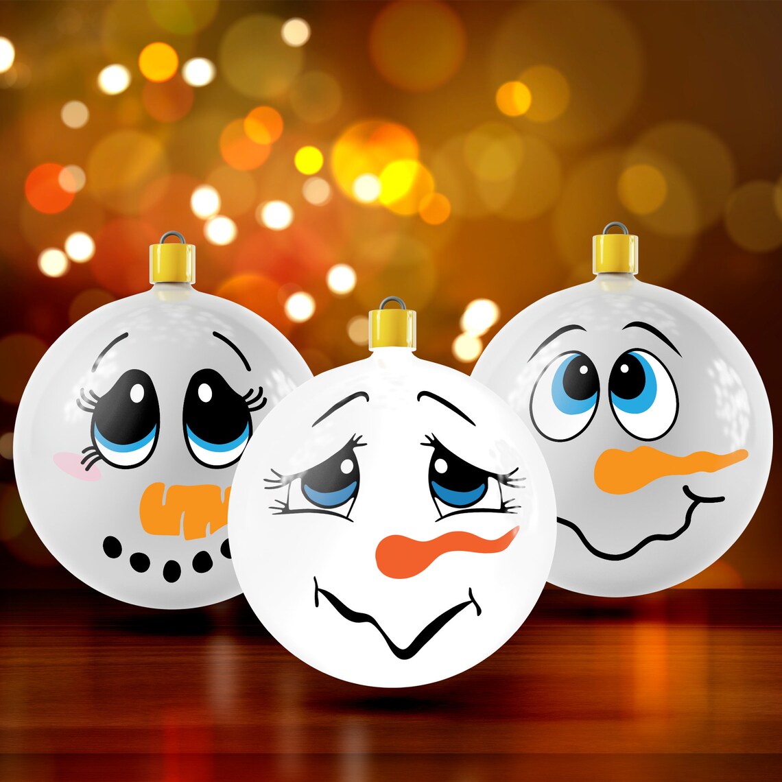 Snowman Face SVG Bundle 36 Designs, Cute Snowman Svg, Christmas Snowman ...