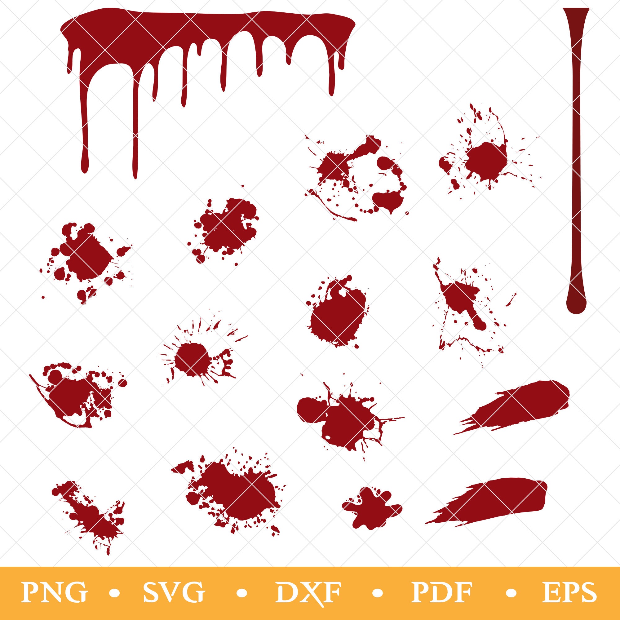 Halloween Bundle SVG Blood Alphabet Drips Svg Bloody Hands - Etsy