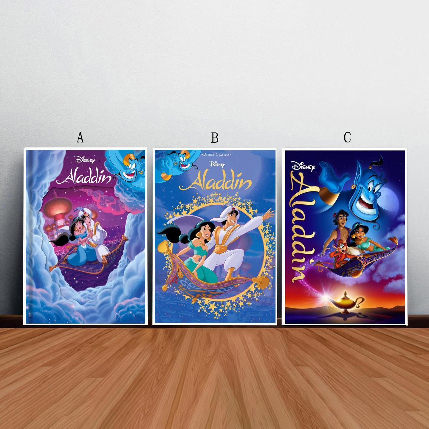 Aladdin A Whole New World Movie Poster Canvas Print Wall Art Canvas for ...