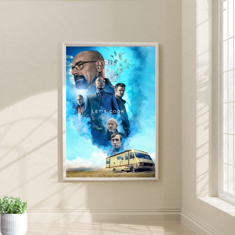 Breaking Bad TV Series Movie Poster Film Canvas Print Wall Art Canvas ...