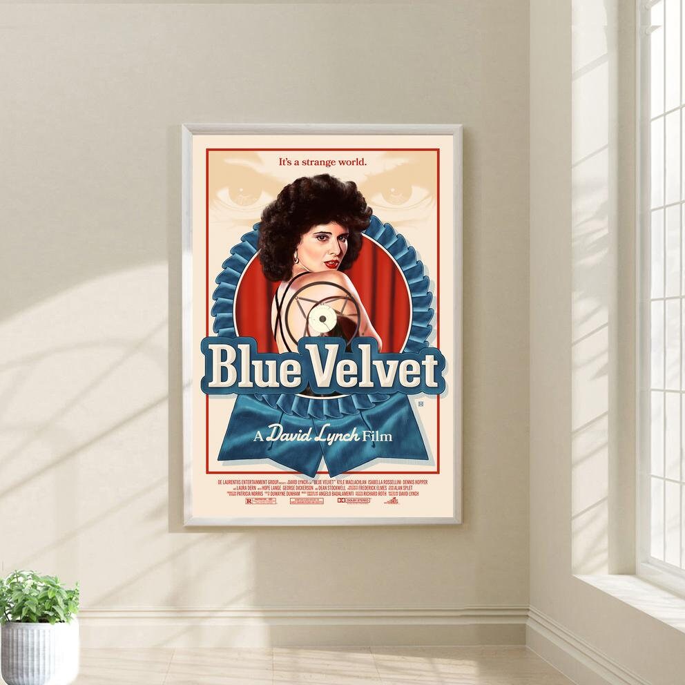 Blue Velvet Movie Poster Film Canvas Print Wall Art Canvas for Living ...
