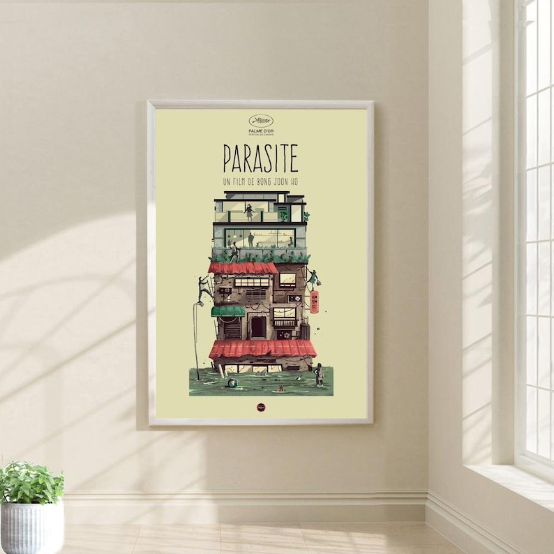 Parasite Movie Poster Film Canvas Print Wall Art Canvas for Living Room ...