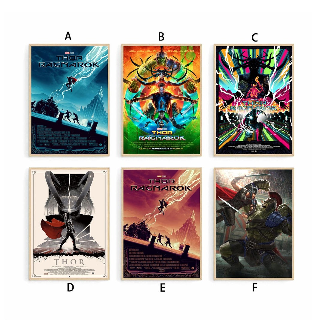 Thor Ragnarok Movie Poster Film Canvas Print Wall Art Canvas for Living ...