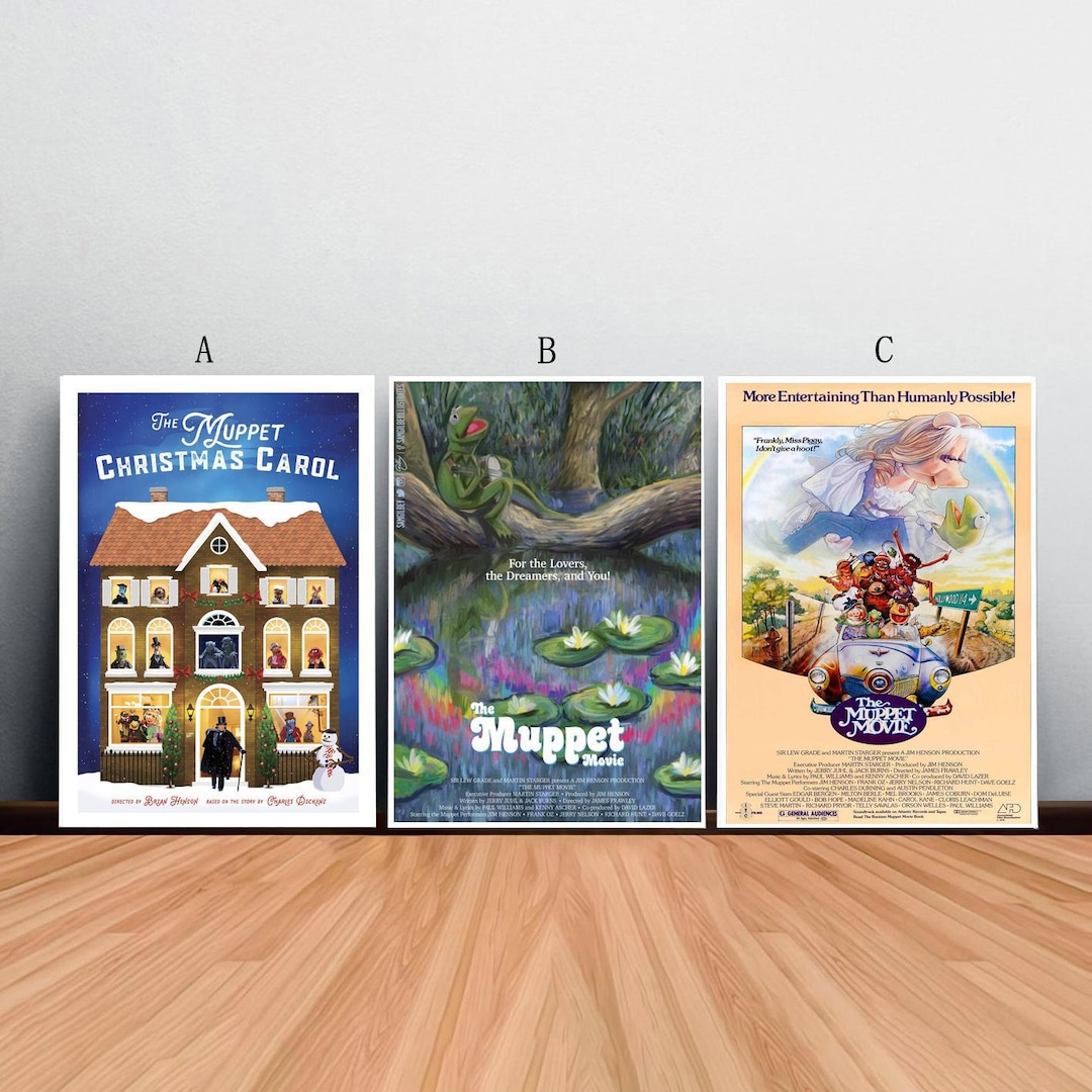 The Muppet Movie Poster Film Canvas Print Wall Art Canvas for Living ...