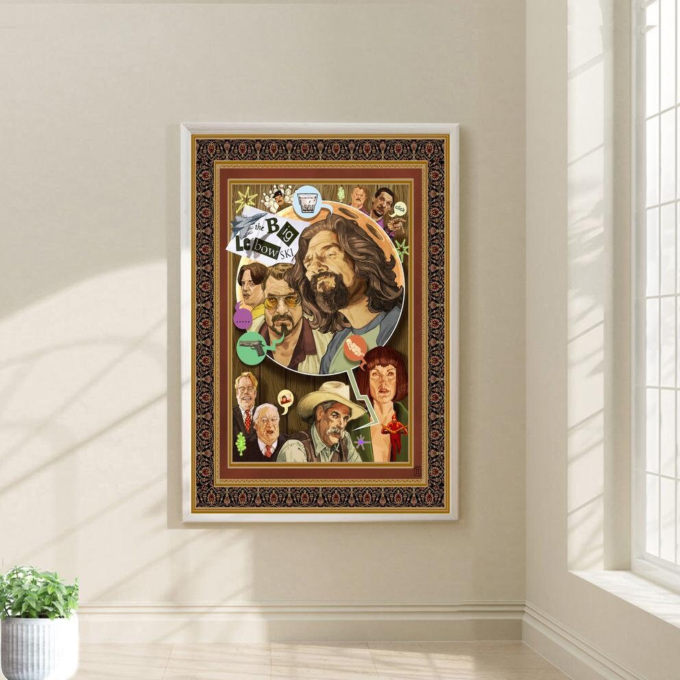 The Big Lebowski 1998 Movie Poster Canvas Print Wall Art Canvas for ...