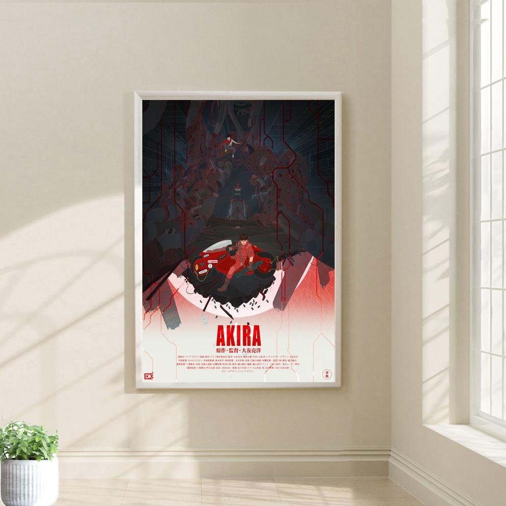 Akira Anime Movie Poster Canvas Print Wall Art Canvas for Living Room ...