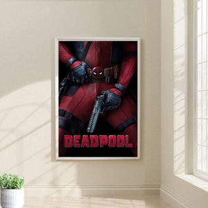 Deadpool 2015 Movie Poster Film Canvas Print Wall Art Canvas for Living ...