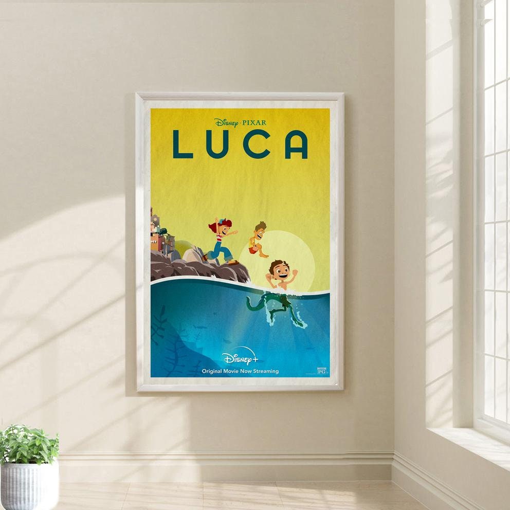 Luca Movie Poster Film Canvas Print Wall Art Canvas for Living Room ...