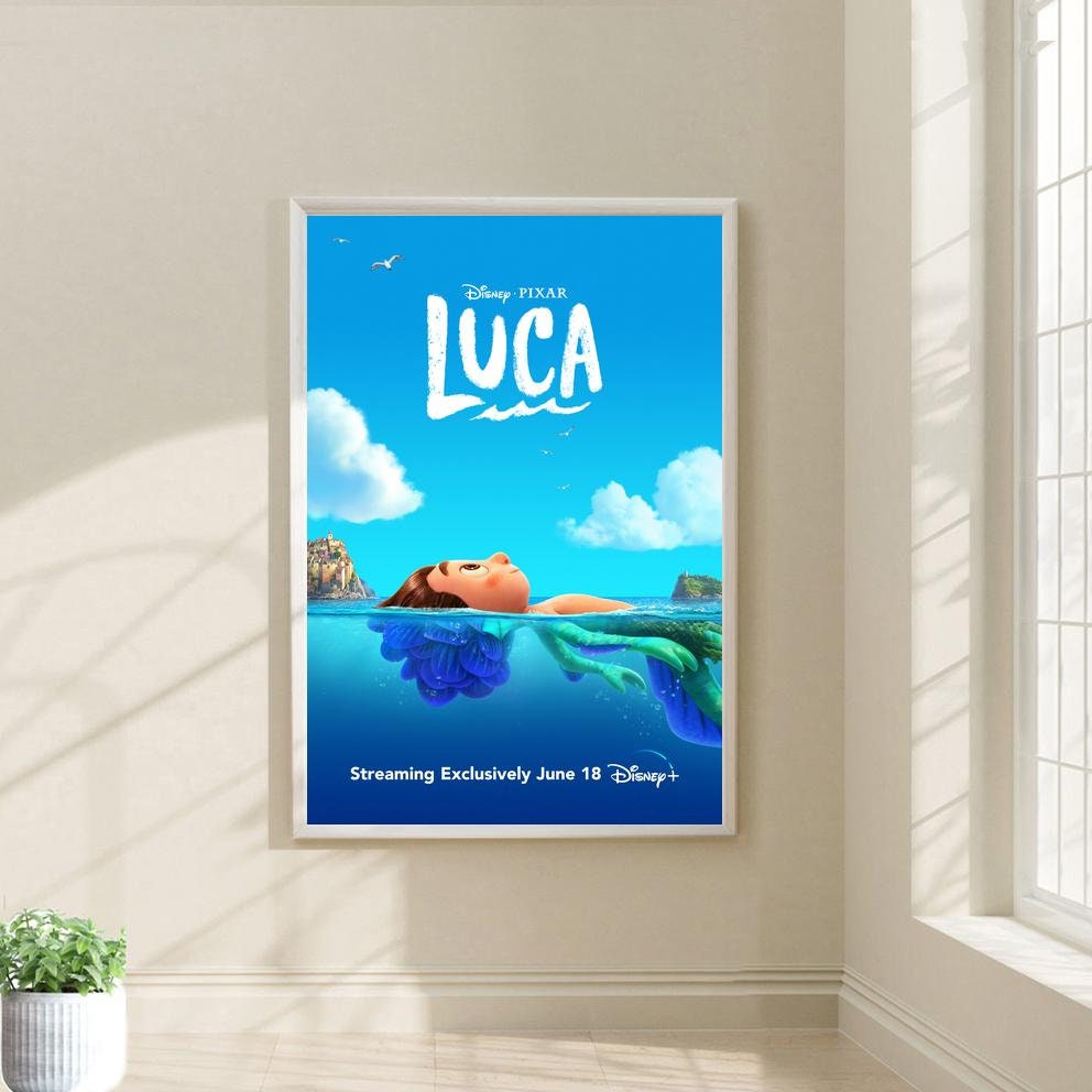 Luca Movie Poster Film Canvas Print Wall Art Canvas for Living Room ...