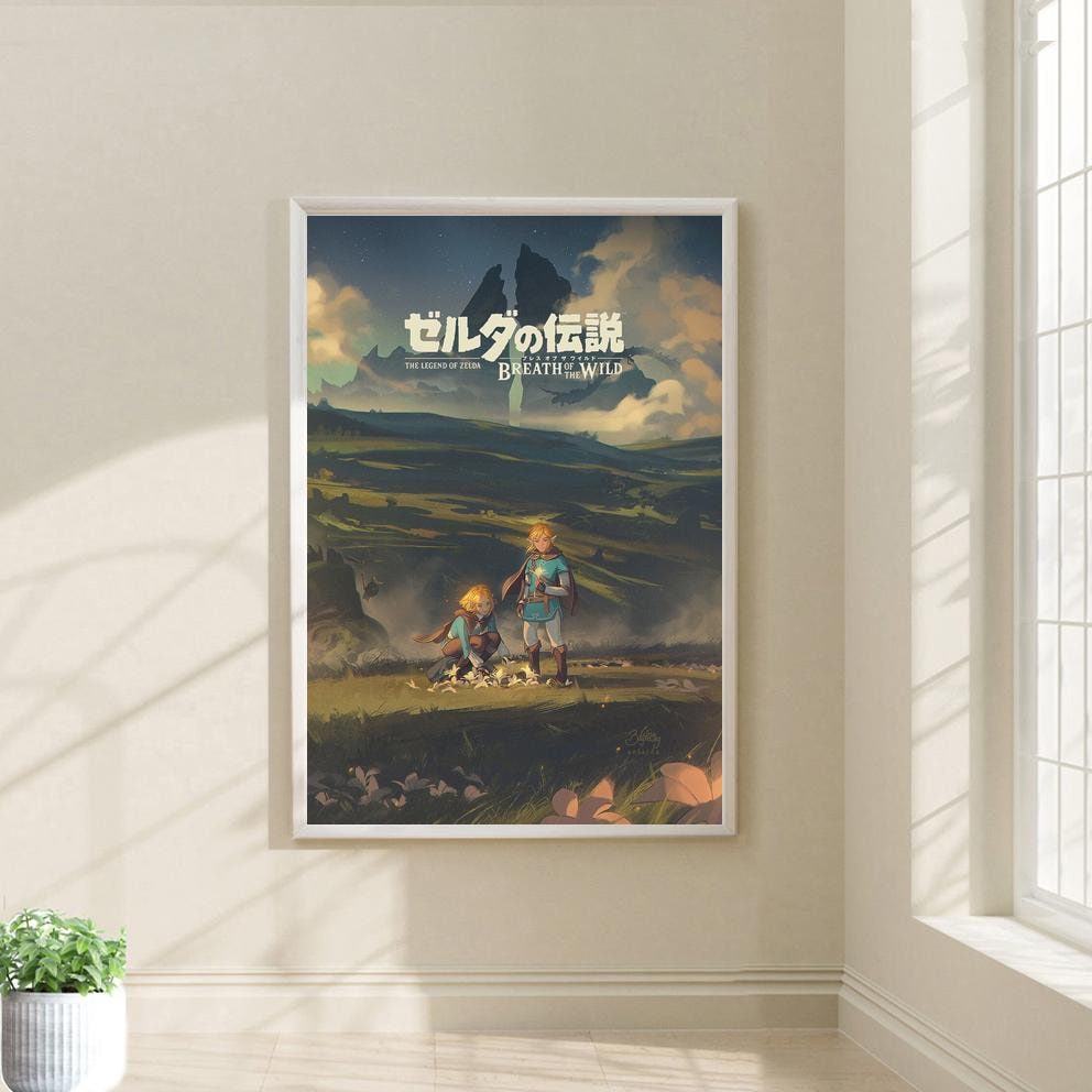 The Legend of Zelda Game Poster Canvas Print Wall Art Canvas for Living ...
