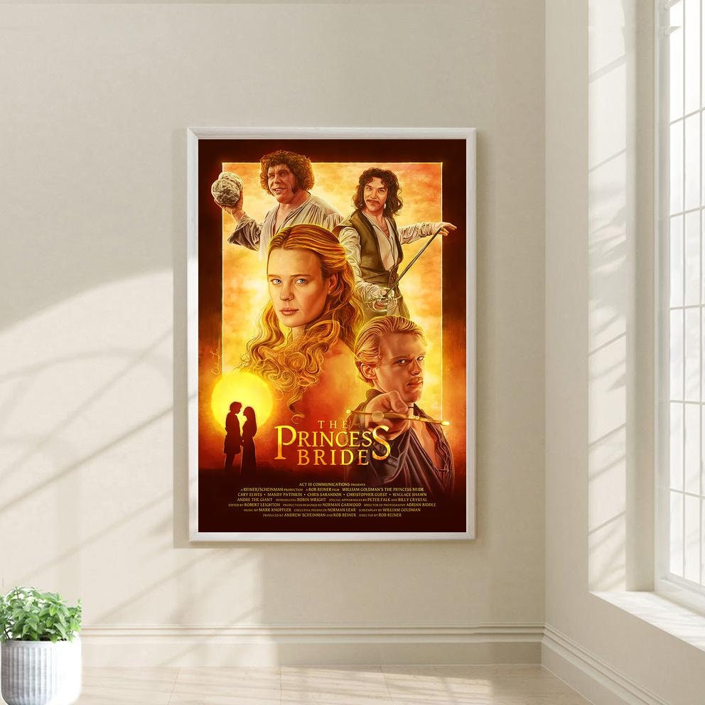 The Princess Bride Classic Movie Poster Canvas Print Wall Art Canvas ...