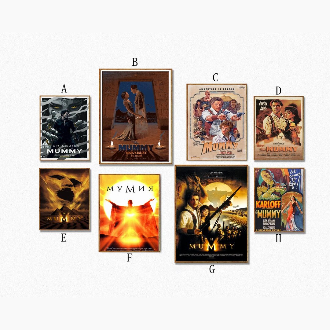 The Mummy Classic Movie Poster Canvas Print Wall Art Canvas for Living ...