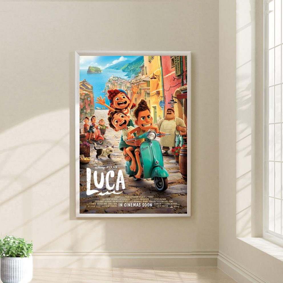 Luca Movie Poster Film Canvas Print Wall Art Canvas for Living Room ...