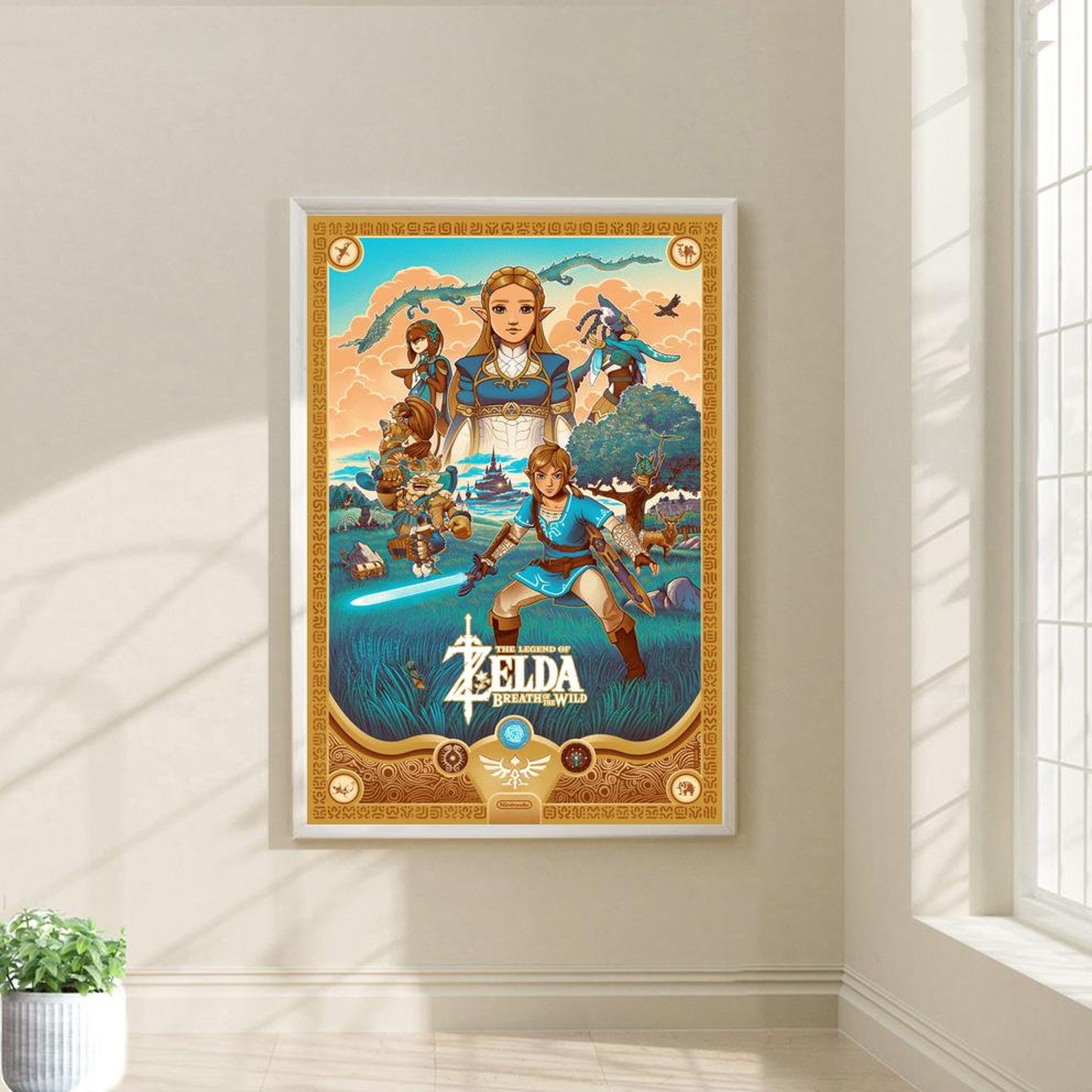 The Legend of Zelda Game Poster Canvas Print Wall Art Canvas for Living ...