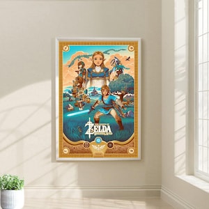 The Legend of Zelda Game Poster Canvas Print Wall Art Canvas for Living ...