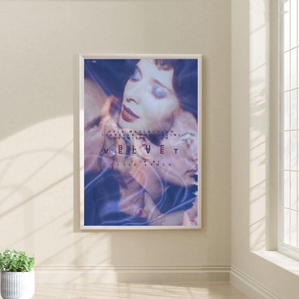 Blue Velvet Movie Poster Film Canvas Print Wall Art Canvas for Living ...
