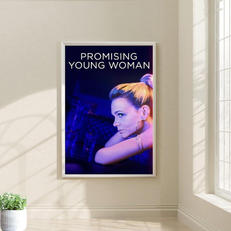 Promising Young Woman Movie Poster Film Canvas Print Wall Art Canvas ...