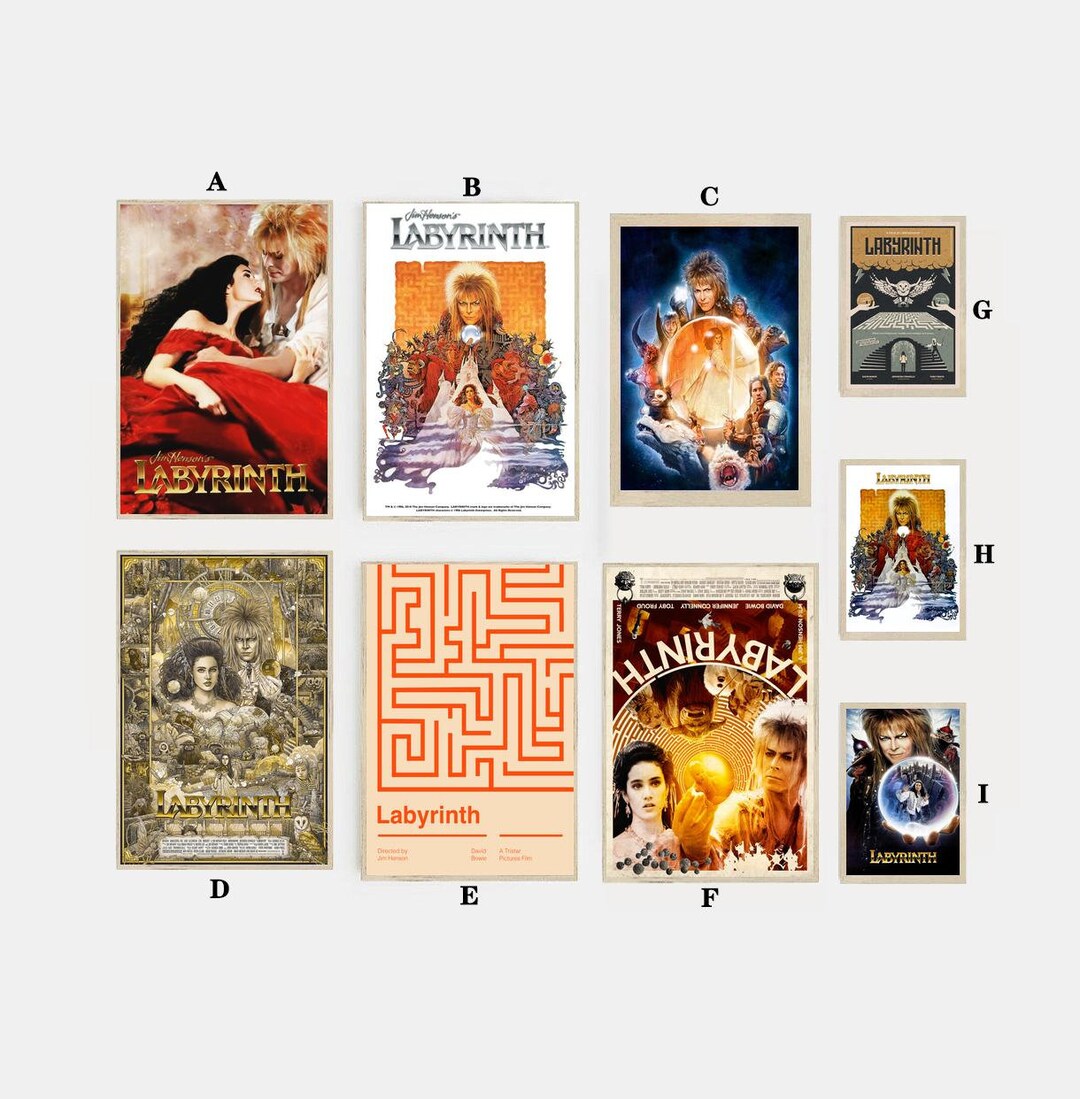 Labyrinth Movie Poster Film Canvas Print Wall Art Canvas for Living ...