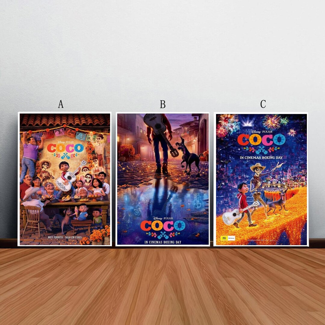 COCO Anime Movie Poster Film Canvas Print Wall Art Canvas for Living ...