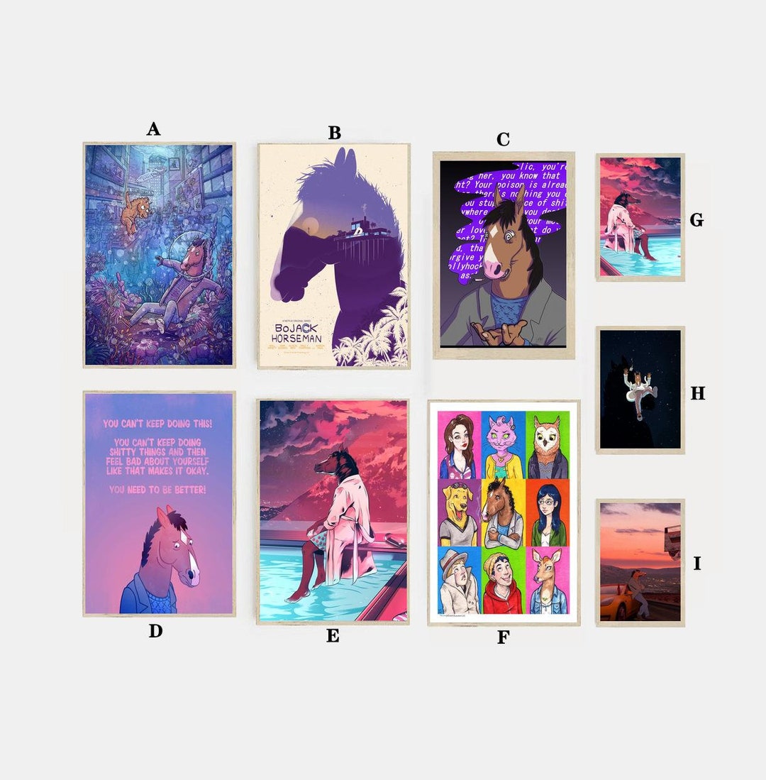 Bojack Horseman Poster Canvas Print Wall Art Canvas for Living - Etsy