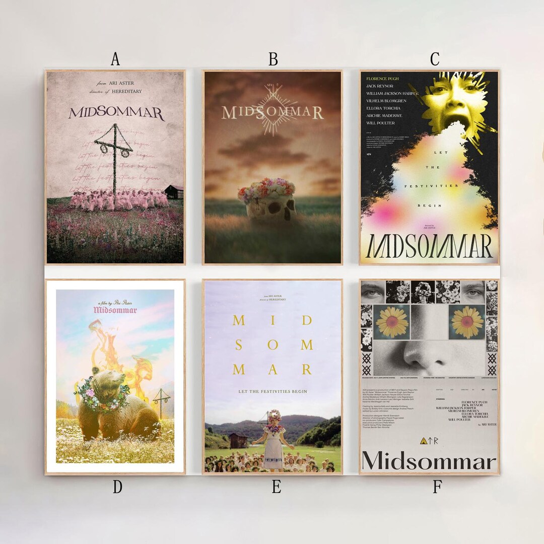Midsommar Movie Poster Film Canvas Print Wall Art Canvas for Living ...