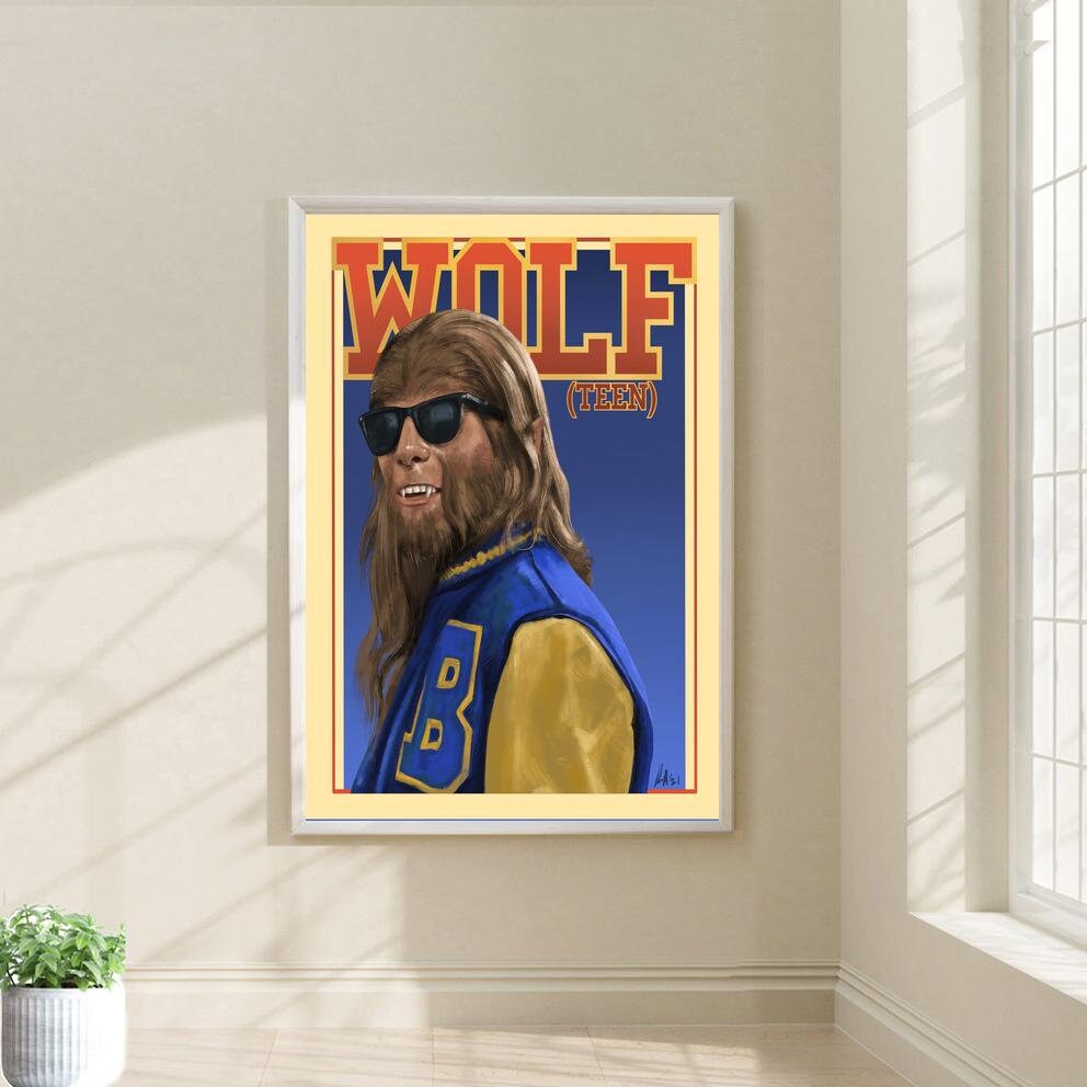 Teen Wolf Movie Poster Film Canvas Print Wall Art Canvas for - Etsy