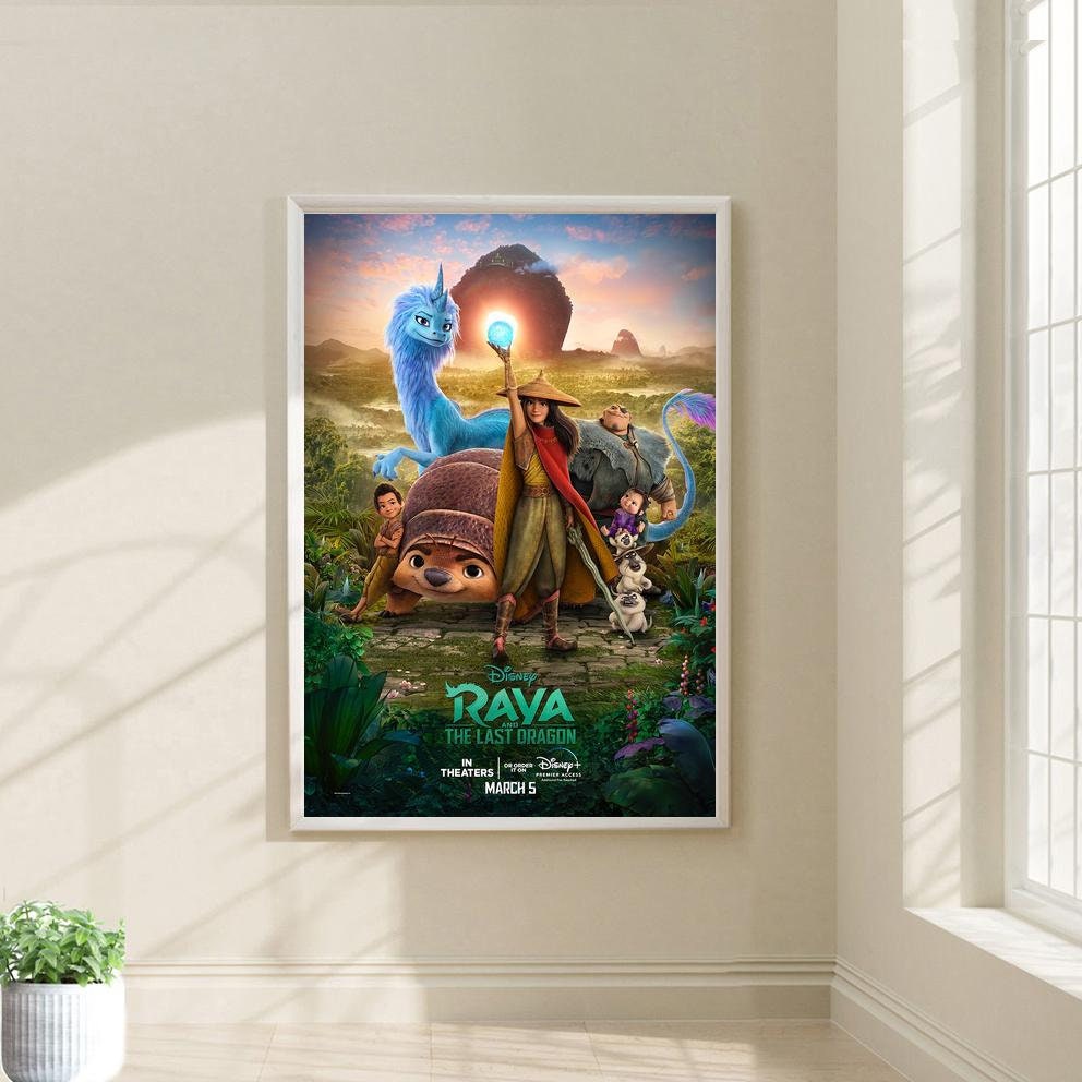 Raya and the Last Dragon Movie Poster Film Canvas Print Wall - Etsy